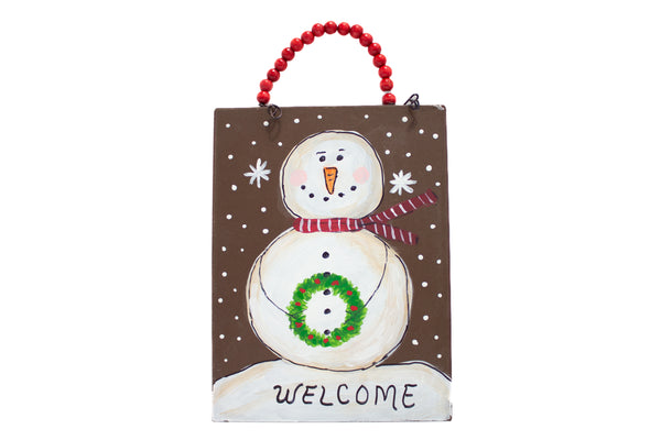 Rectangle Snowman Sign - 'Round the Mountain Artisan Network at the ...