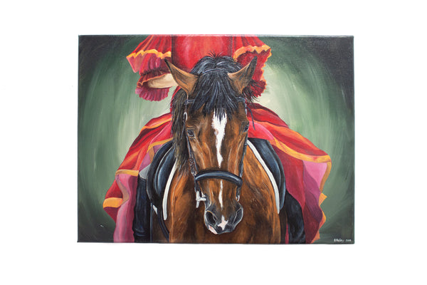 Spanish Horse w/Dancer Painting - 'Round the Mountain Artisan Network ...